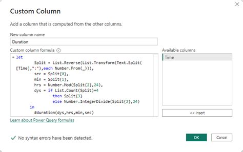 Powerbi Convert To Time Format In The Power Query Editor In Power BI While Importing The Data