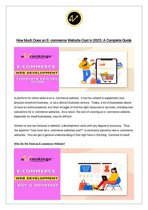 Ppt How Much Does An E Commerce Website Cost In 2023 A Complete