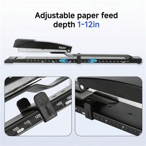 Eagle Long Reach Stapler Office Staplers Long Arm Standard Staplers