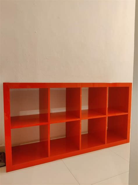 Ikea Kallax 4x2 Red Shelf Furniture And Home Living Furniture Shelves