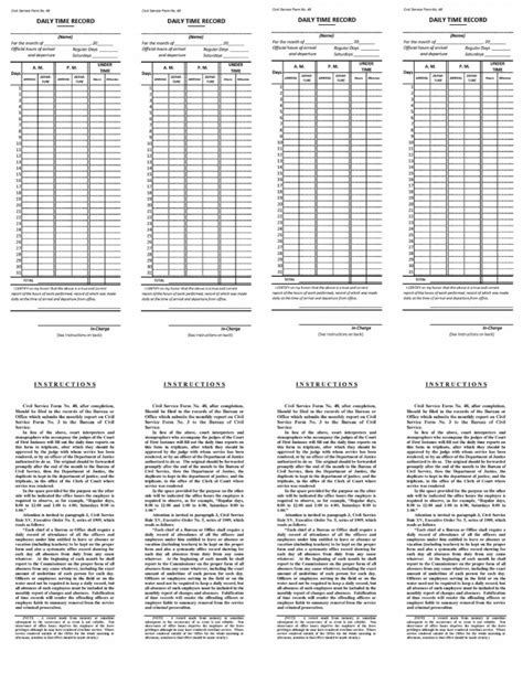 Dtr Manual Civil Service Form No 48 Pdf