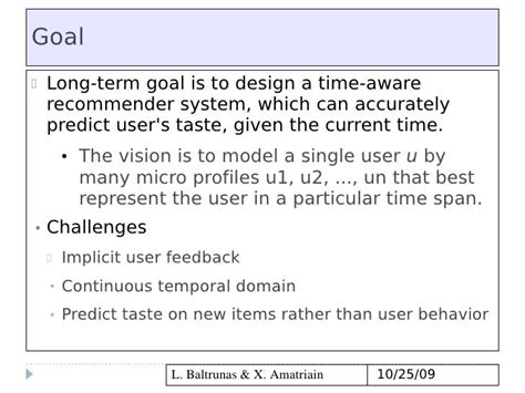 Time Dependand Recommendation Based On Implicit Feedback