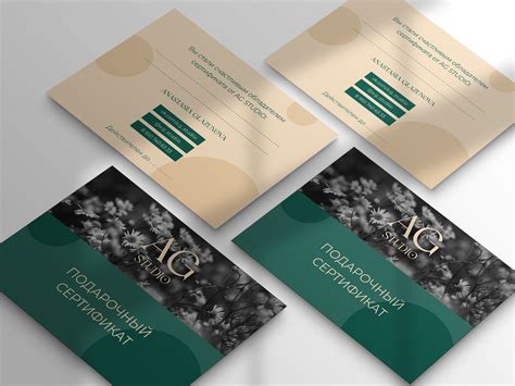 Минималистичные сертификаты on Behance