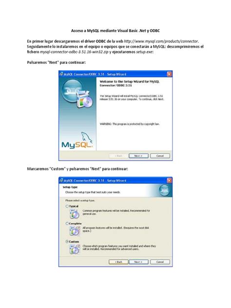 Acceso A Mysql Mediante Visual Basic Pdf