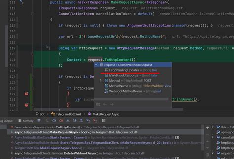 Deletewebhook Request Ignore Droppendingupdates Parameter · Issue 1036