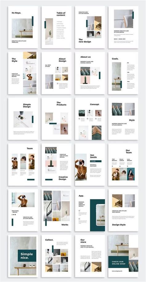 Noya Vertical Powerpoint Template Design Template Place Portfolio Design Layout Book