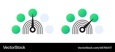 Speed Indicator Sign Risk Gauge Scale Dial Vector Image