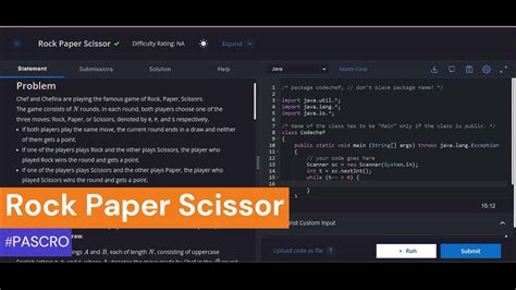 Codechef Rock Paper Scissor Problem Solution Pascro Codechef
