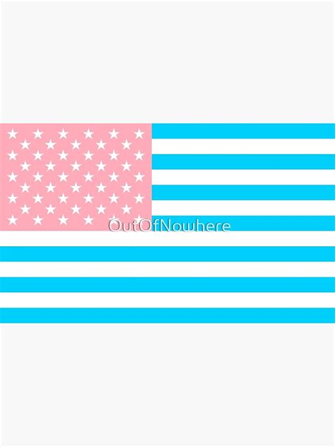 Transgender American Flag Reversed Poster For Sale By Outofnowhere