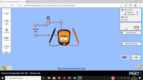 Tutorial Phet Circuit Youtube
