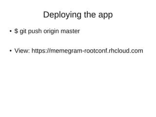 Openshift Deployments For The Rest Of Us PPT
