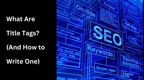 what are title tags and how to write one