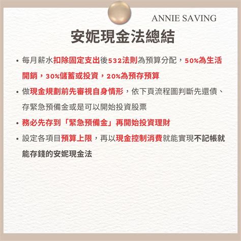 不記帳就能存錢的安妮現金法 📖這是目前最完整的現金規劃理財建議 把有無負債、有沒有存到緊急預備金的妮們都有完整的現金規劃建議 還有問題也