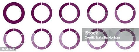 Cerchi Divisi Diagramma 3 10 7 Grafico Icona Forma Torta Grafico