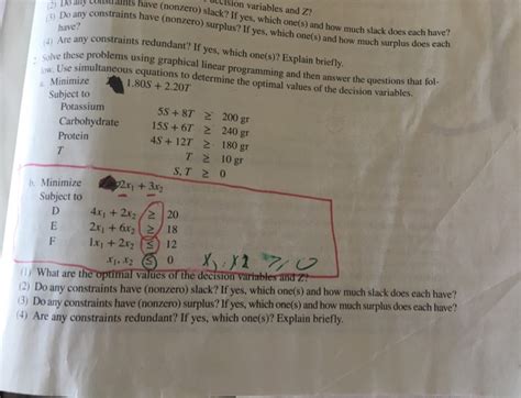 Solved You Need To Use Graphical Linear Programming In Excel