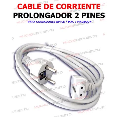 Cable Alimentacion Corriente Prolongador Alargador Cargadores