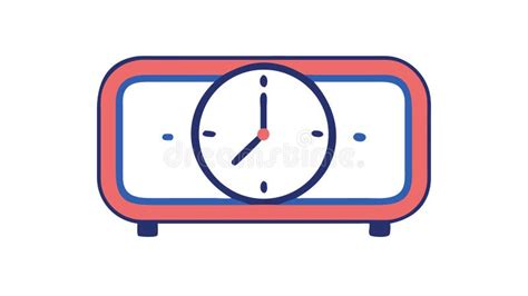 Outline Style Analog Clock Icon Minimalist Time And Schedule Symbol Vector Design Generative Ai