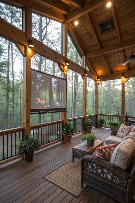 13 Cozy Rustic Screen Porch Ideas To Inspire You