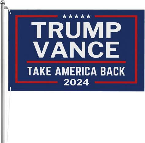 3x5 3ply Double Sided Flag Trump Vance 2024 Flag 3x5 Donald Trump 2024