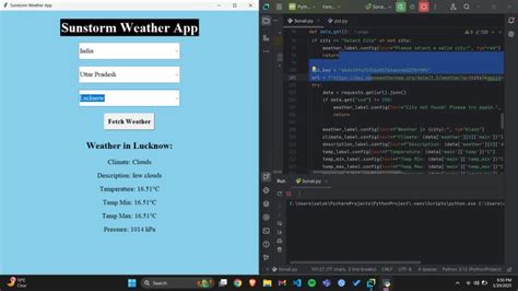 Python Weatherapp Coding Apiintegration Learningjourney Sonali Gupta