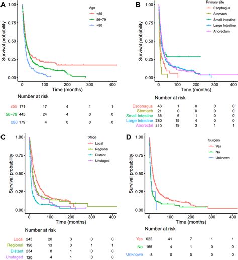 Kaplan Meier Survival Curves Of Os By Subgroups In Seer 18 Registries
