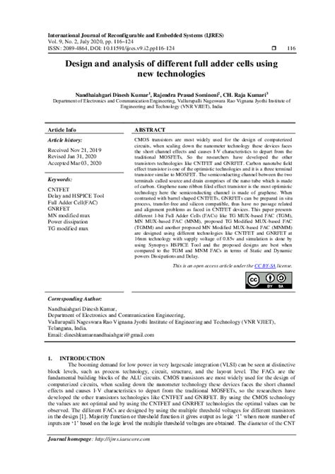 Pdf Design And Analysis Of Different Full Adder Cells Using New
