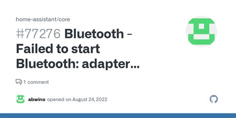 Bluetooth Failed To Start Bluetooth Adapter Hci0 Not Found After