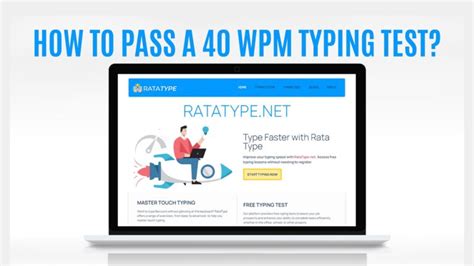 How To Pass A 40 Wpm Typing Test Typing Speed Test