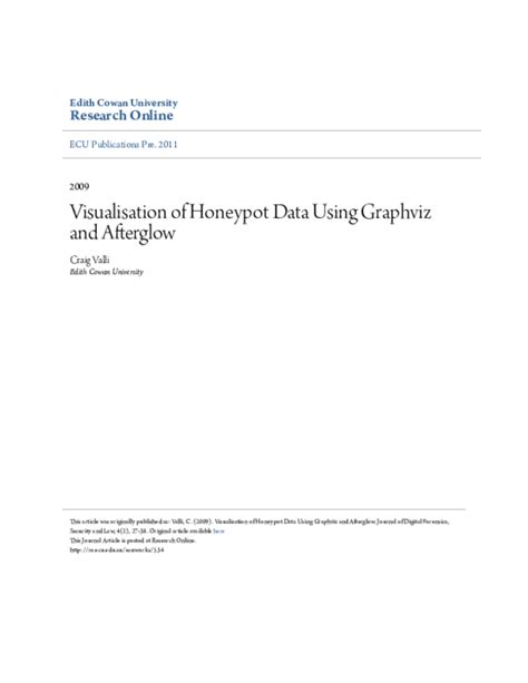pdf visualisation of honeypot data using graphviz and afterglow