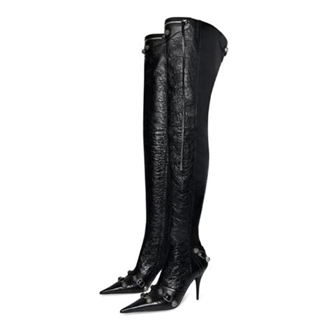 2023 Women S New Pointed Rivet Boots European And American Sexy Spicy