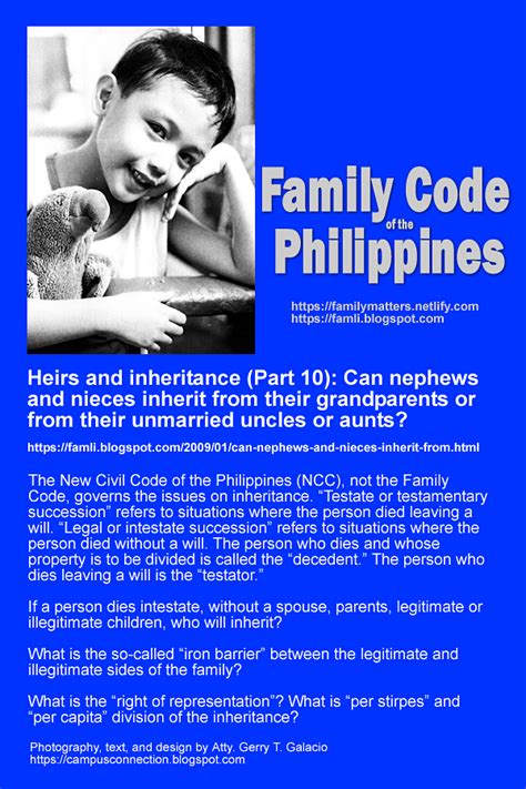 Can Nephews And Nieces Inherit From Their Grandparents Or From Their Unmarried Uncles Or Aunts