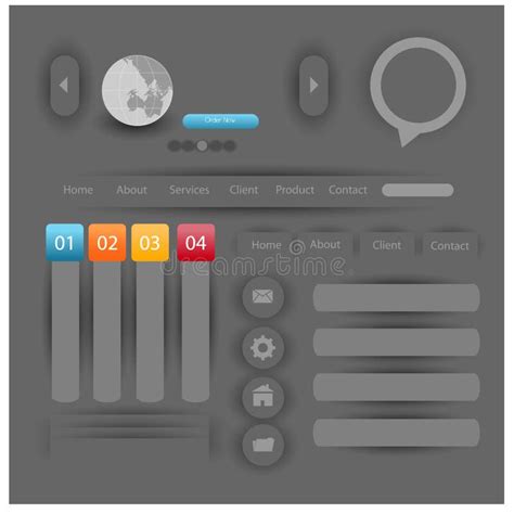 Web User Interface Element Vector Stock Vector Illustration Of Icon