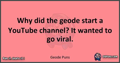 240 Geode Licious Puns Cracking Open The Rockin Humor