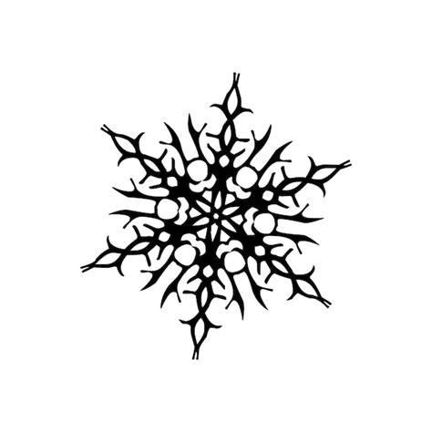 Snowflake Flower Vector Premium Ai Generated Vector