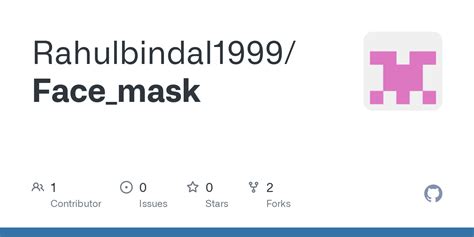 GitHub Rahulbindal1999 Face Mask