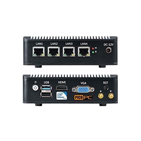 Pondesk Intel Celeron Quad Core J1900 4 Lan Pico Pc Met 4g Sim Interface Hdmi Nic Firewall