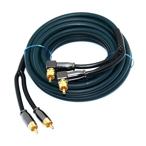 Dark Green Matt Spiral Rca Cable With Al Foil Shielding Ghost Audio