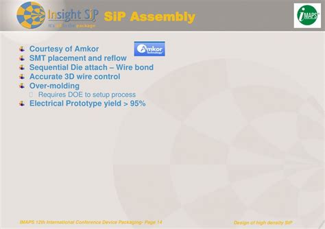Ppt Design Of High Density Sip Powerpoint Presentation Free Download