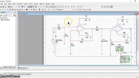Bandpass Filter Using Multisim YouTube