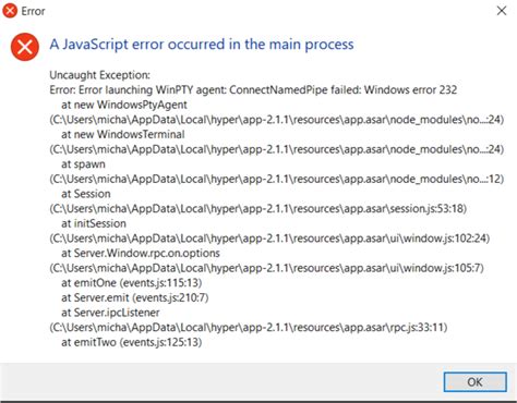 Error Launching Winpty Agent Connectnamedpipe Failed Windows Error