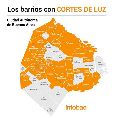 Mapa Del Masivo Corte De Luz En La Capital Federal Y El Conurbano