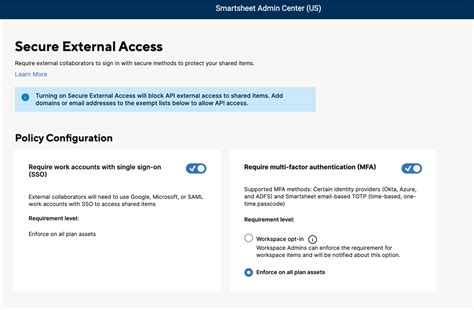 governance policies for external collaborators smartsheet learning center