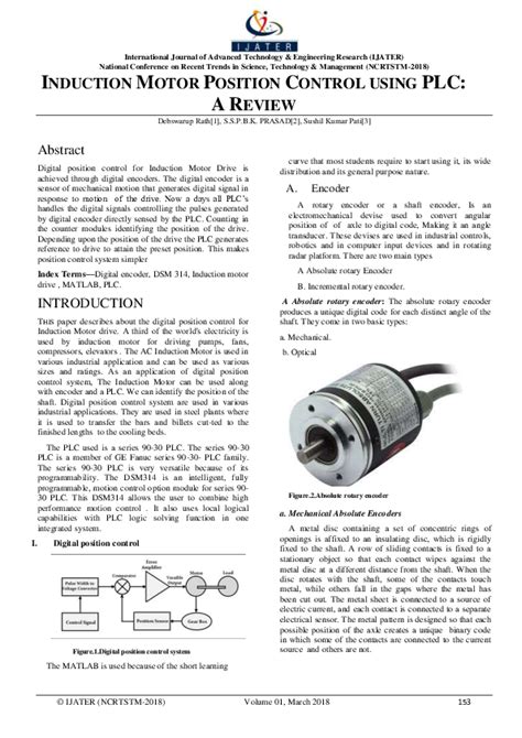 pdf induction motor position control using plc a review