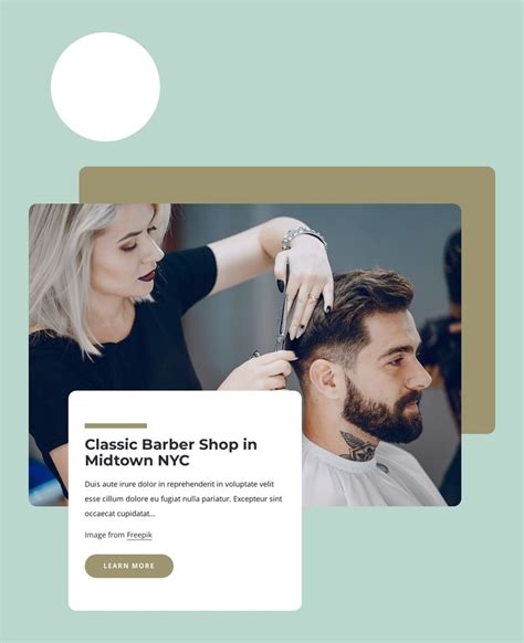 Classic Barber Shop Css Template By Nicepage