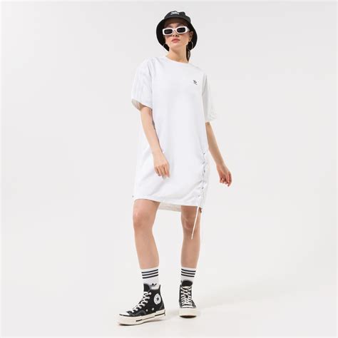Adidas РОКЛЯ Tee Hk5080 Дамски Цвят бял Модни Рокли и поли Дрехи Adidas