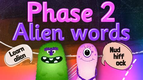 Practise Alien Words 👽 Alien Word Sentences Phase 2 💛 Miss Ellis Youtube