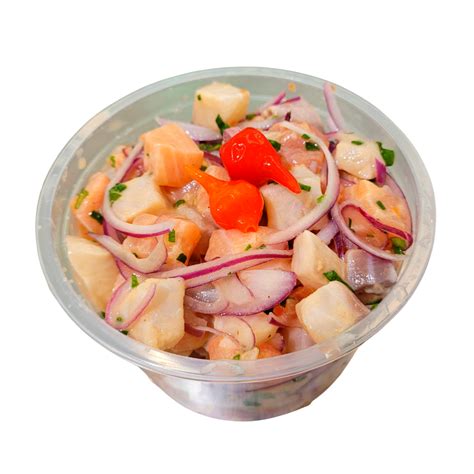Ceviche Misto Tilápia e Salmão