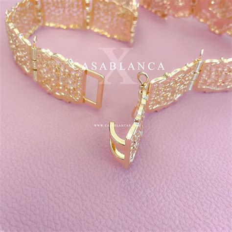 Cinturón Marroquí Clásico Tradicional Oro Rizmya Casablanca X