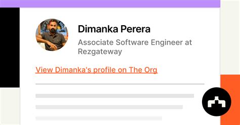 dimanka perera associate software engineer at rezgateway the org