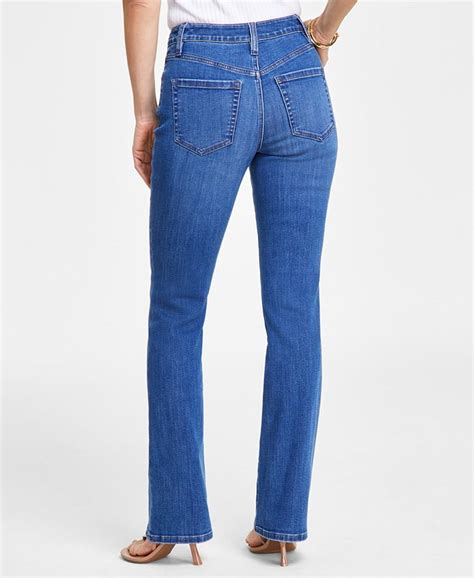 Inc International Concepts Womens Mid Rise Bootcut Jeans Created